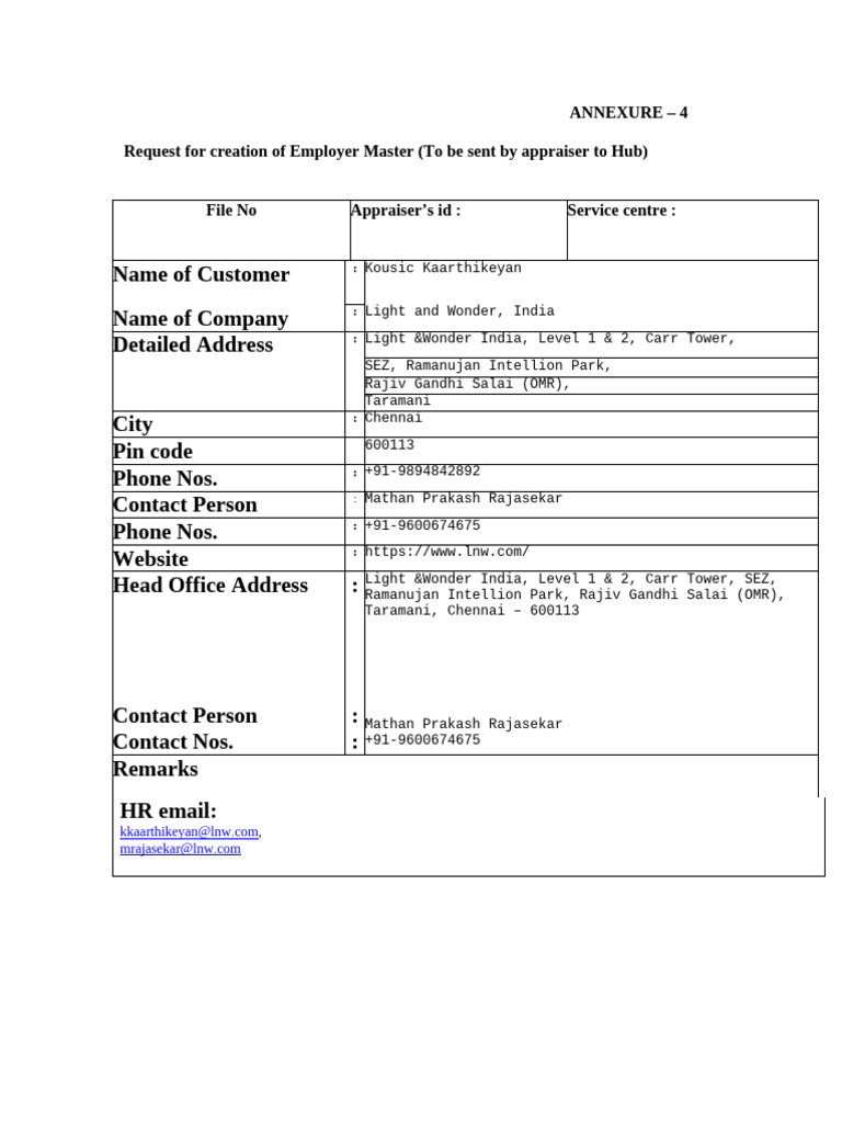 Annexure 4 Kousic | PDF