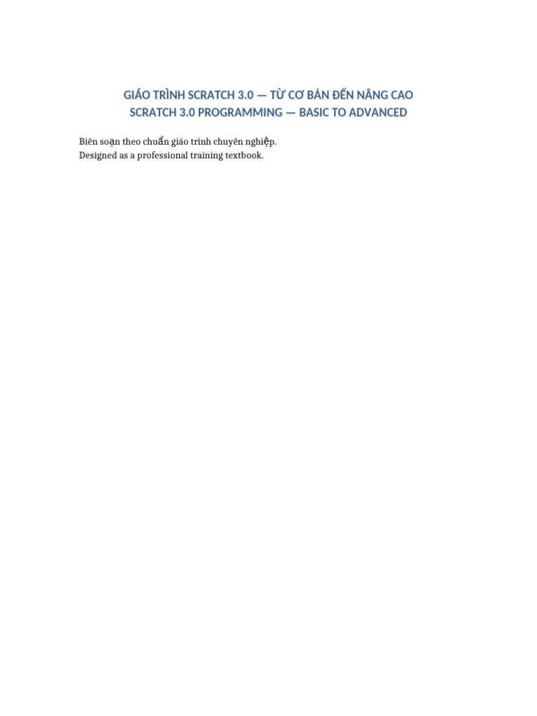 Scratch Professional Bilingual Textbook | PDF
