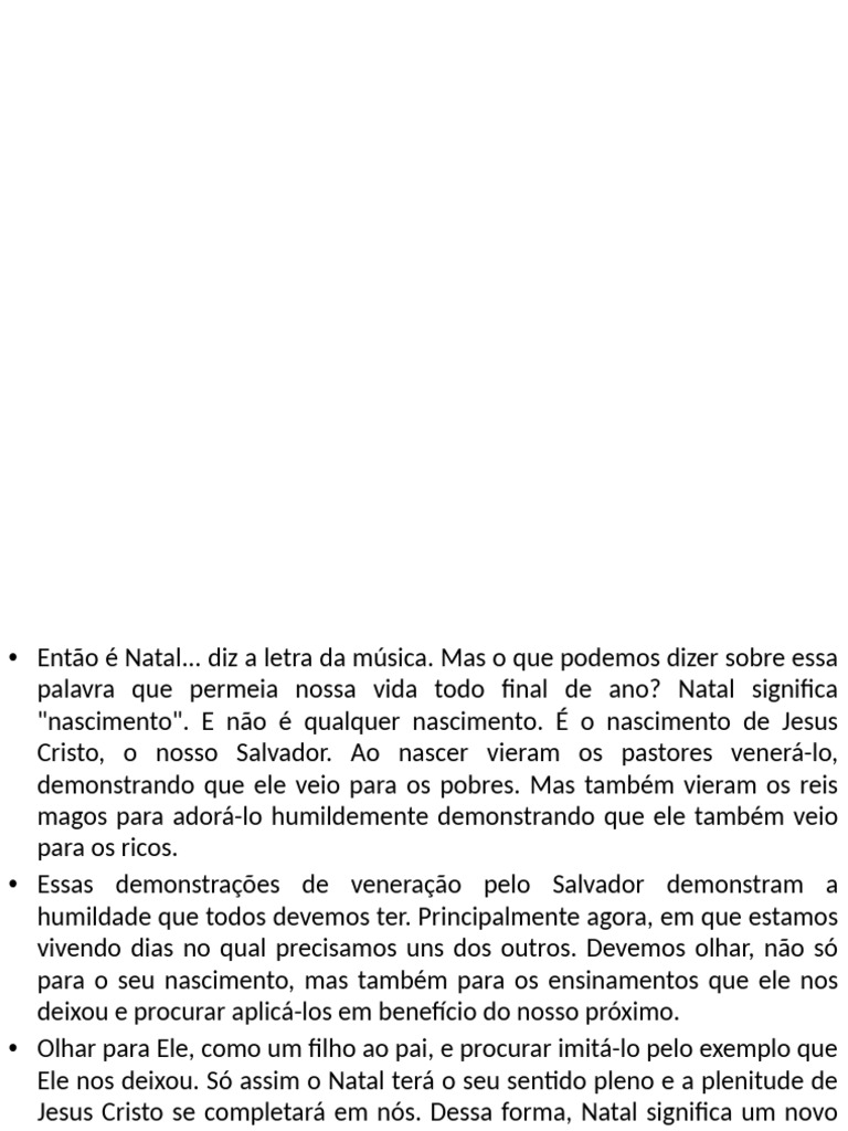 Significado do Natal e Seus Ensinamentos | PDF