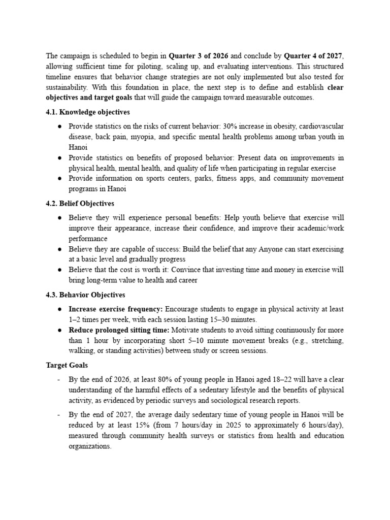 Step 4 | PDF | Sedentary Lifestyle | Psychological Concepts