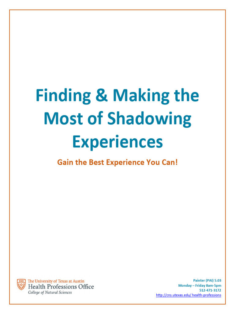 Finding Shadowing Strategies 7.27.20 HR | PDF