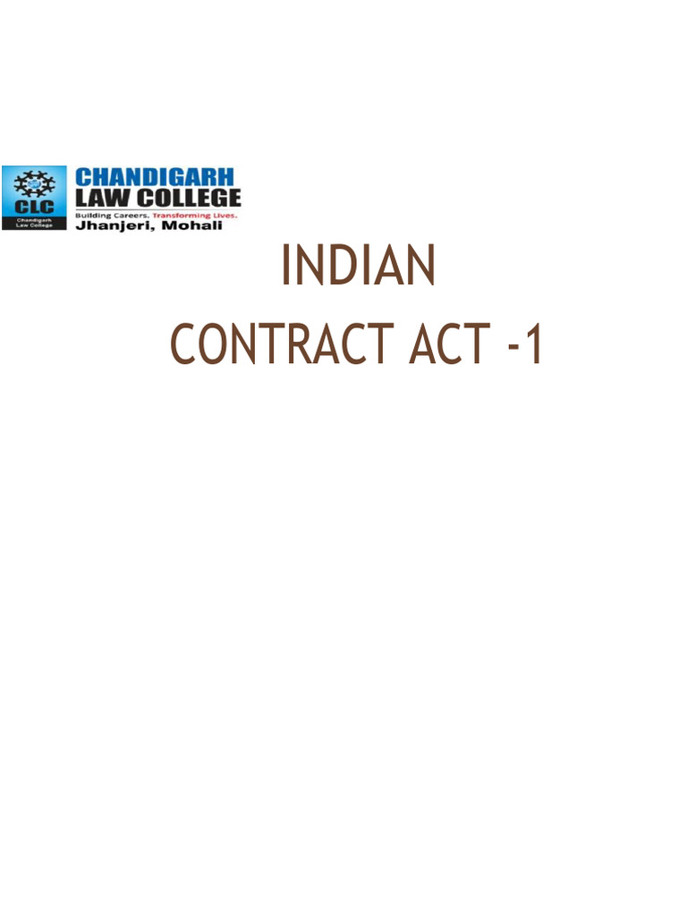 Indian Contract Act Handwritten Notes | PDF