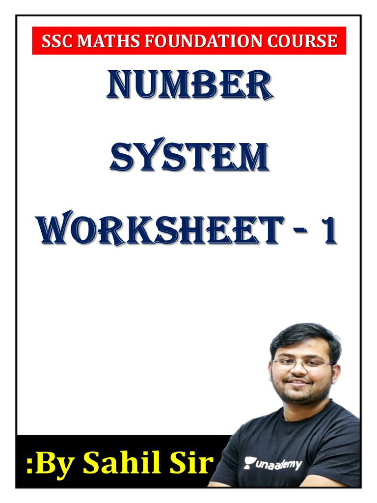Number System Worksheet 1 | PDF