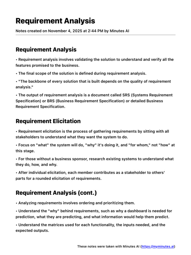 Requirement Analysis | PDF | Use Case | System