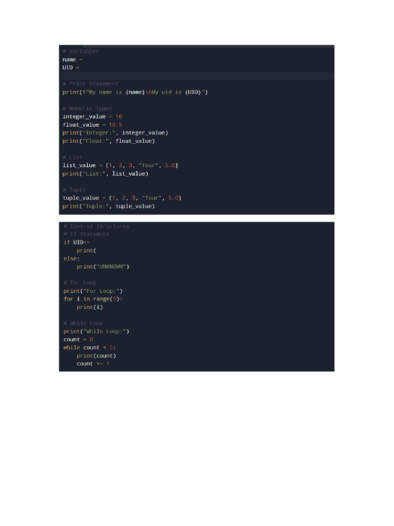 Python Exp 1 Output | PDF