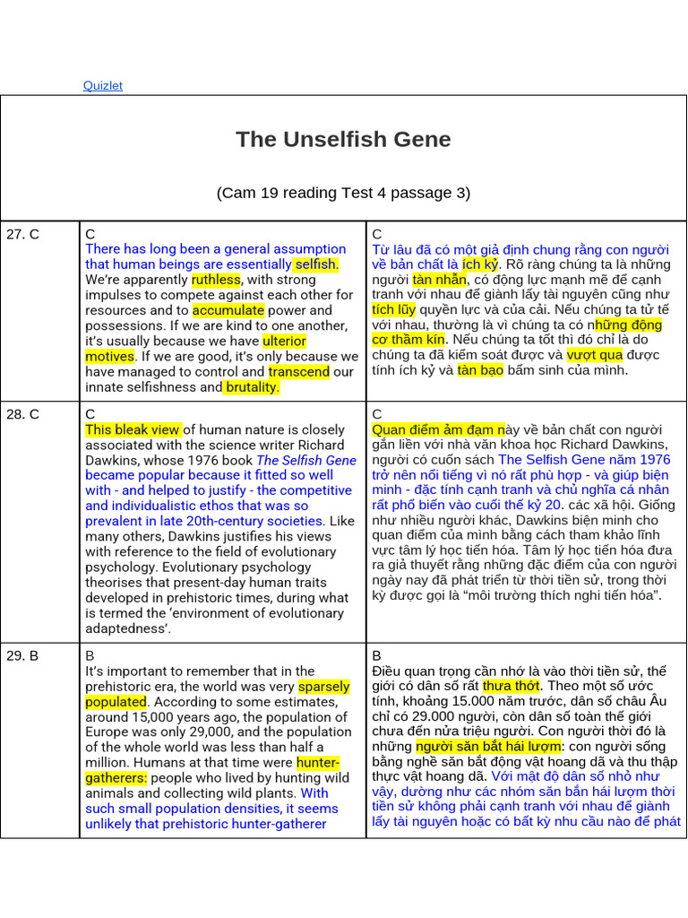The Unselfish Gene | PDF
