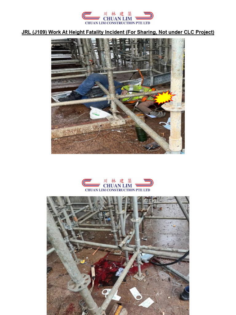JRL Work at Height Fatality Incident Photo | PDF