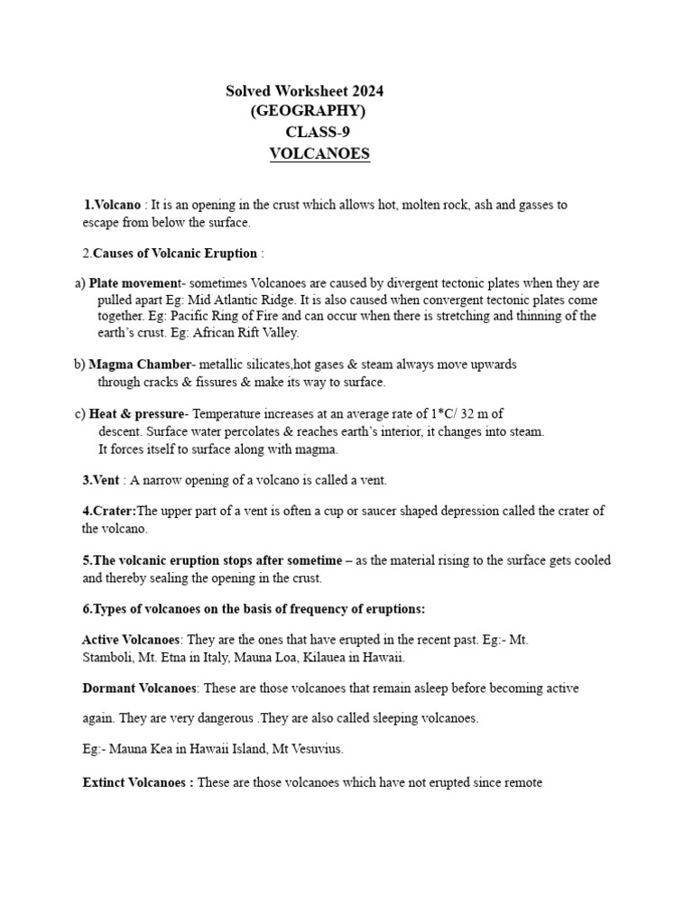 Volcanoes: Causes, Types, and Effects | PDF | Volcano | Earth Sciences