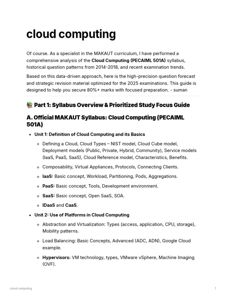 Cloud Computing Pdf Cloud Computing Software As A Service 8592