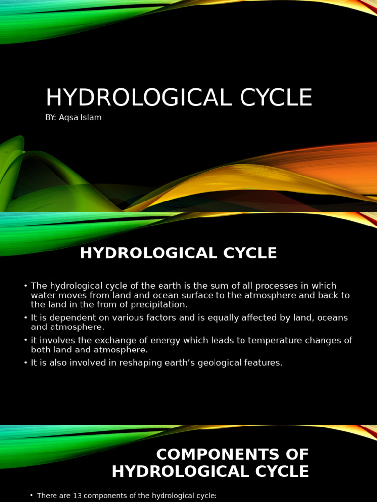 Understanding the Hydrological Cycle | PDF | Water Cycle | Water