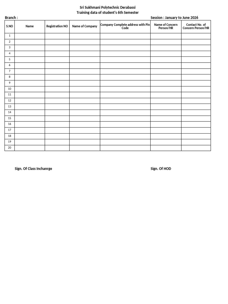 6 MonthTraining Polytechnic | PDF