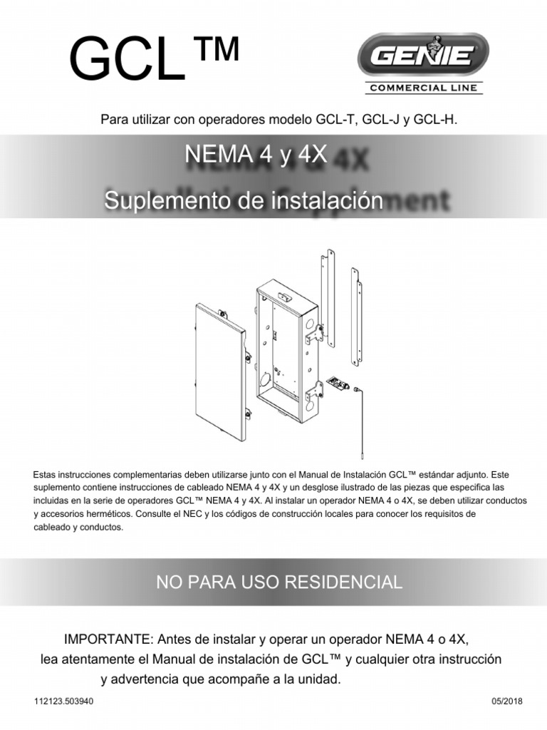 NEMA 4 & 4X High Voltage Wiring ESPAÑOL | PDF | Embrague | Conector ...