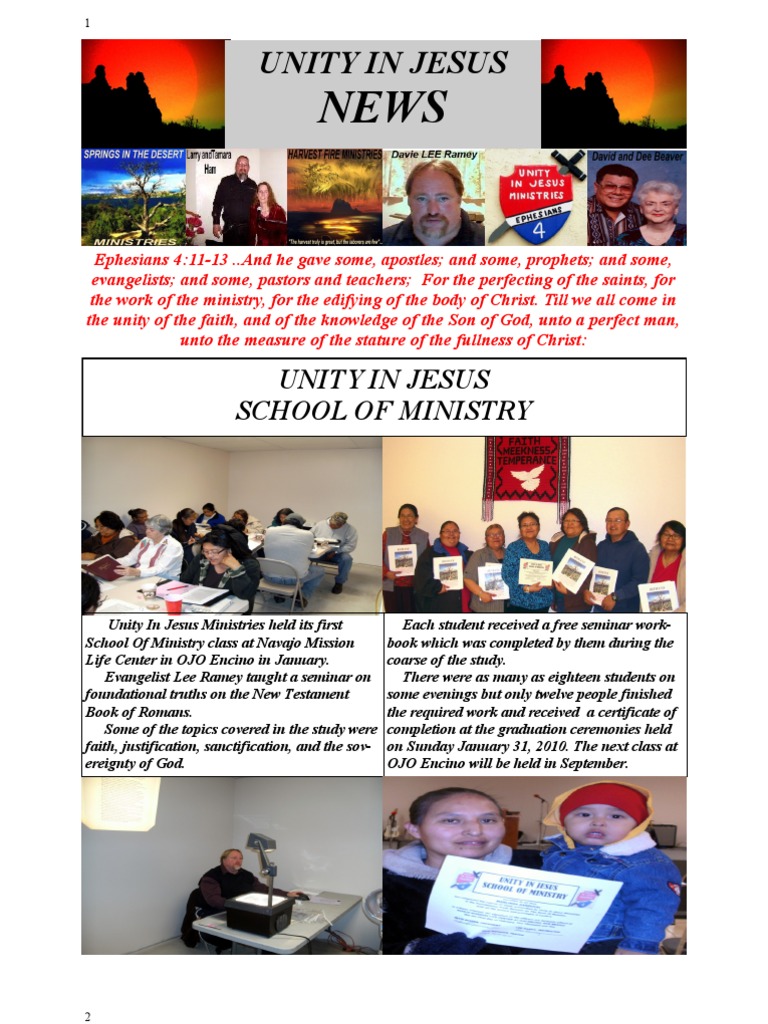 Unity in Jesus School of Ministry | PDF | Jesus | Prayer