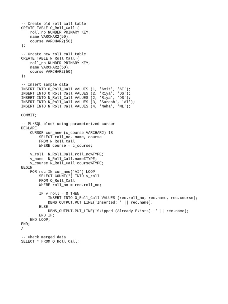 PLSQL | PDF