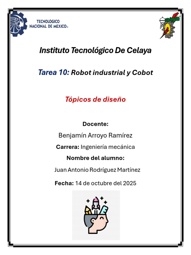 Rodriguez Martinez Juan Antonio - TD - Robot Industrial y Cobot | PDF ...