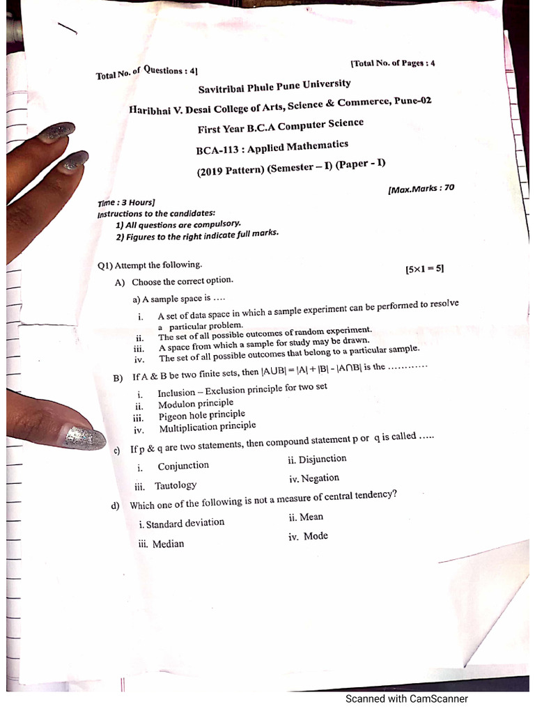 Maths Paper | PDF