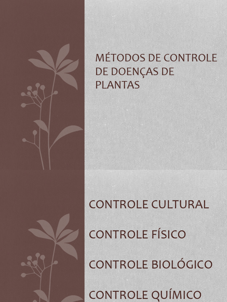 Métodos de Controle de Doenças em Plantas | PDF