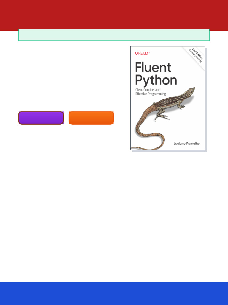 Fluent Python, 2nd Edition Luciano Ramalho Ebook High-Quality Online Version | PDF | Python ...