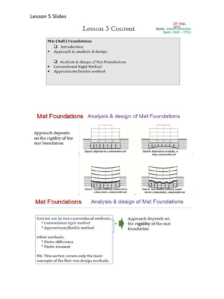 3 Mat Foundation - Analysis and Design | PDF