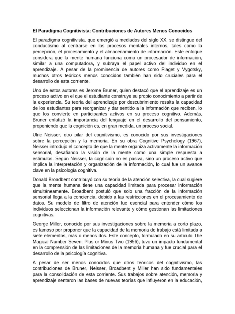 Artículo 4 | PDF | Psicología cognitiva | Cognición