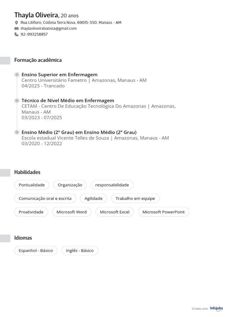 Thayla Oliveira 1 | PDF