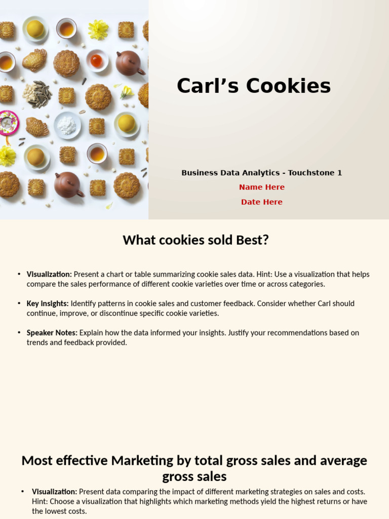 Carl's Cookies Sales and Marketing Analysis | PDF | Marketing | Data ...