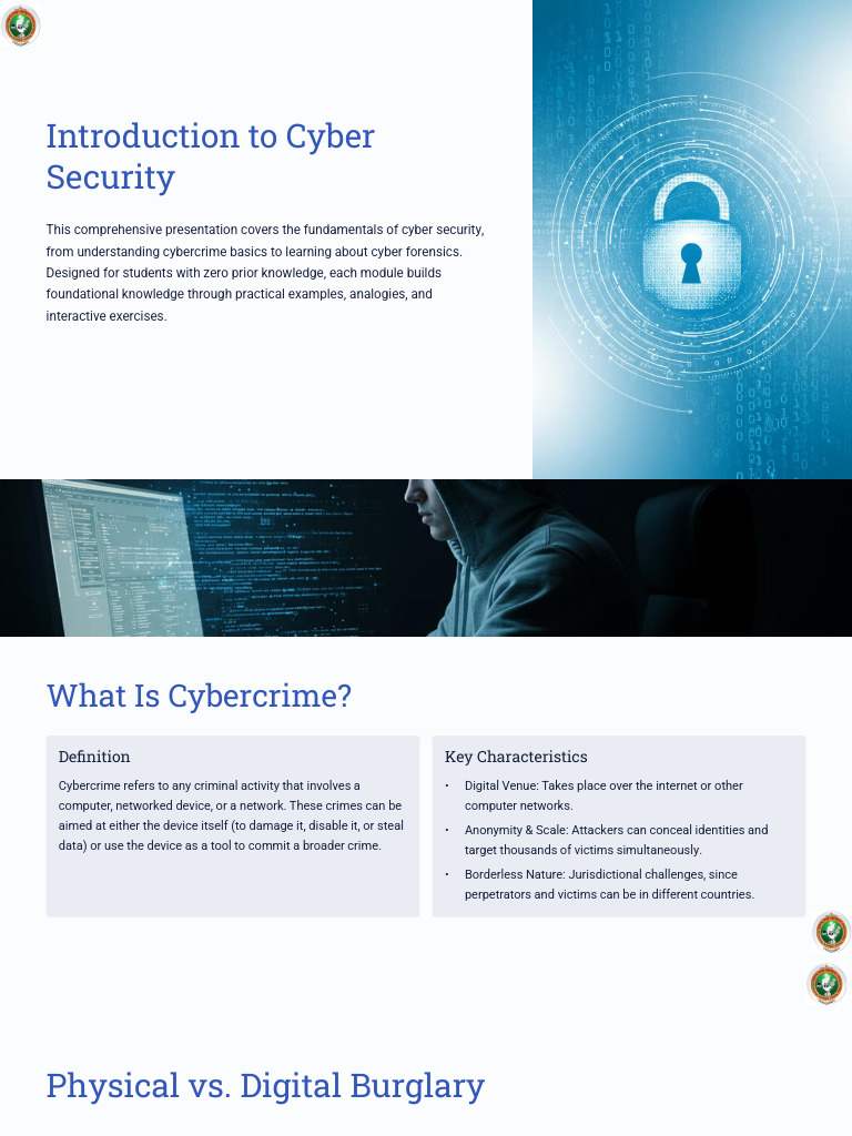 Introduction To Cyber Security | PDF | Denial Of Service Attack | Phishing