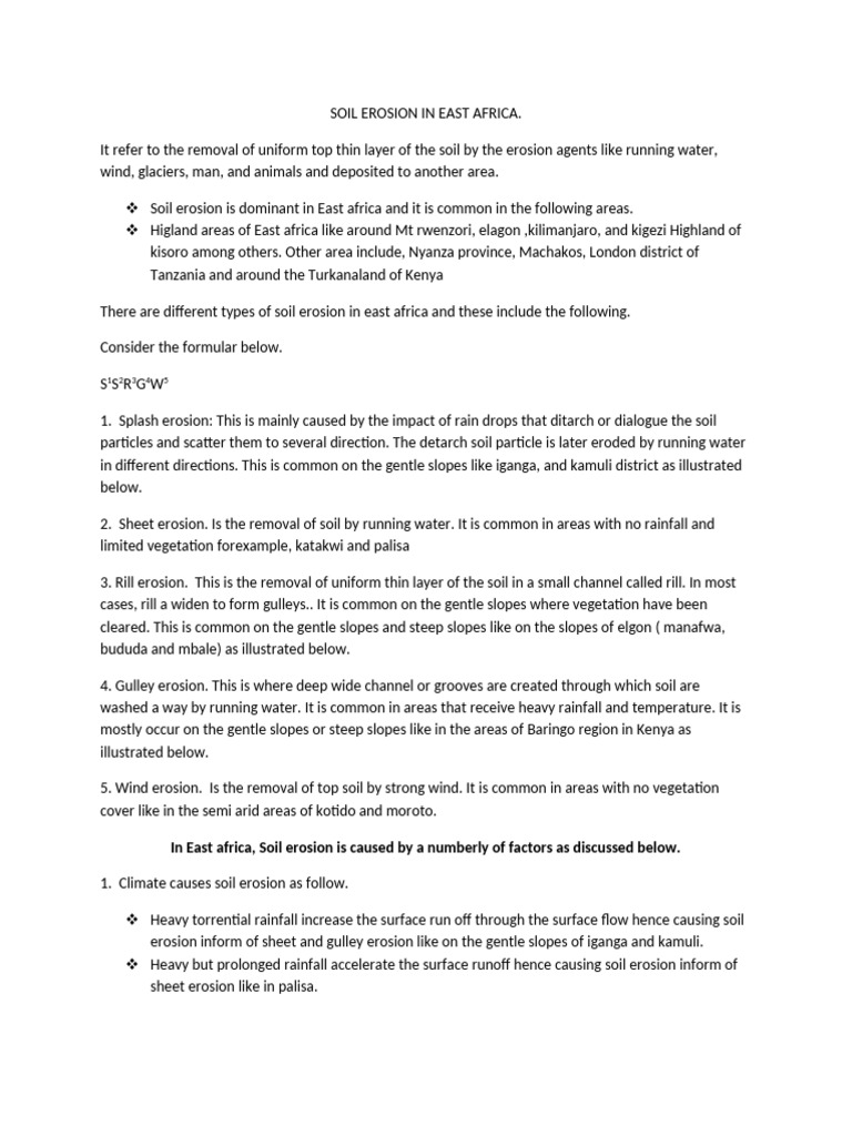 Soil Erosion | PDF | Erosion | Surface Runoff