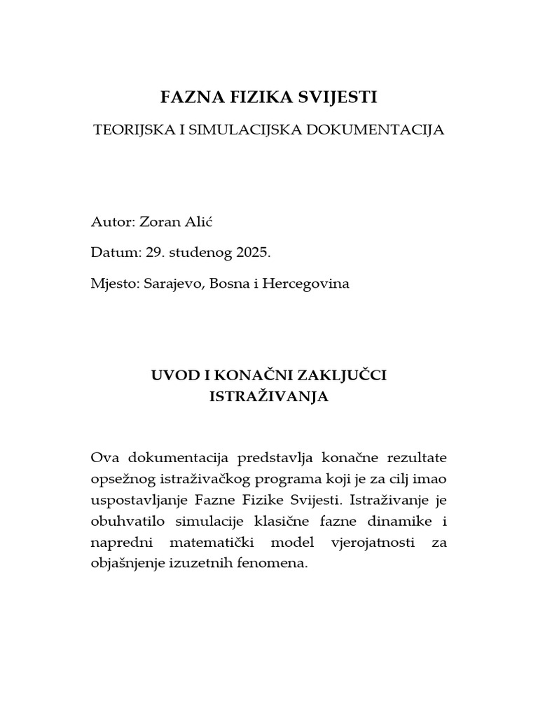 FAZNA FIZIKA SVIJESTI | PDF