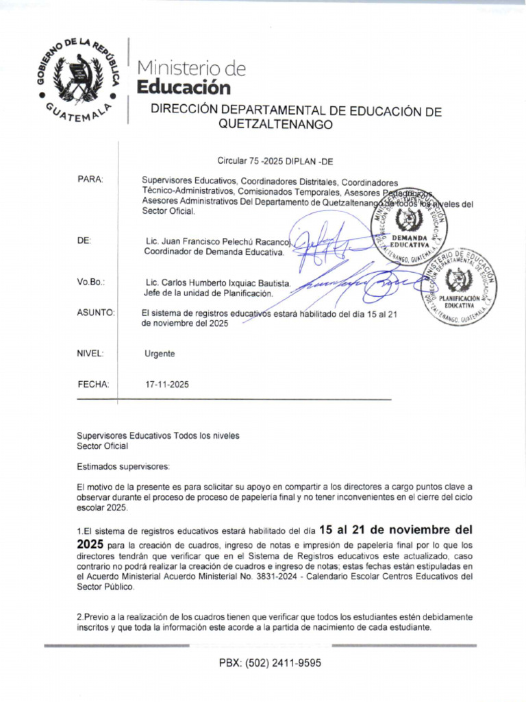 Circular 75 Diplan - D | PDF