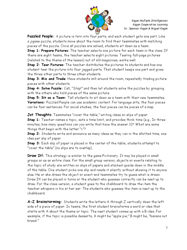 Kagan Primary | PDF | Classroom | Teachers