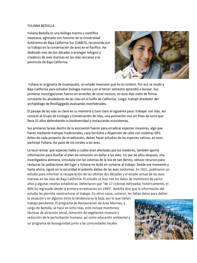 Yuliana Bedolla | PDF | Aves | México