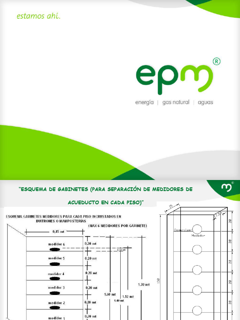 Esquemas Centros de Medición (Gabinetes para Medidores0.50Pulg) | PDF