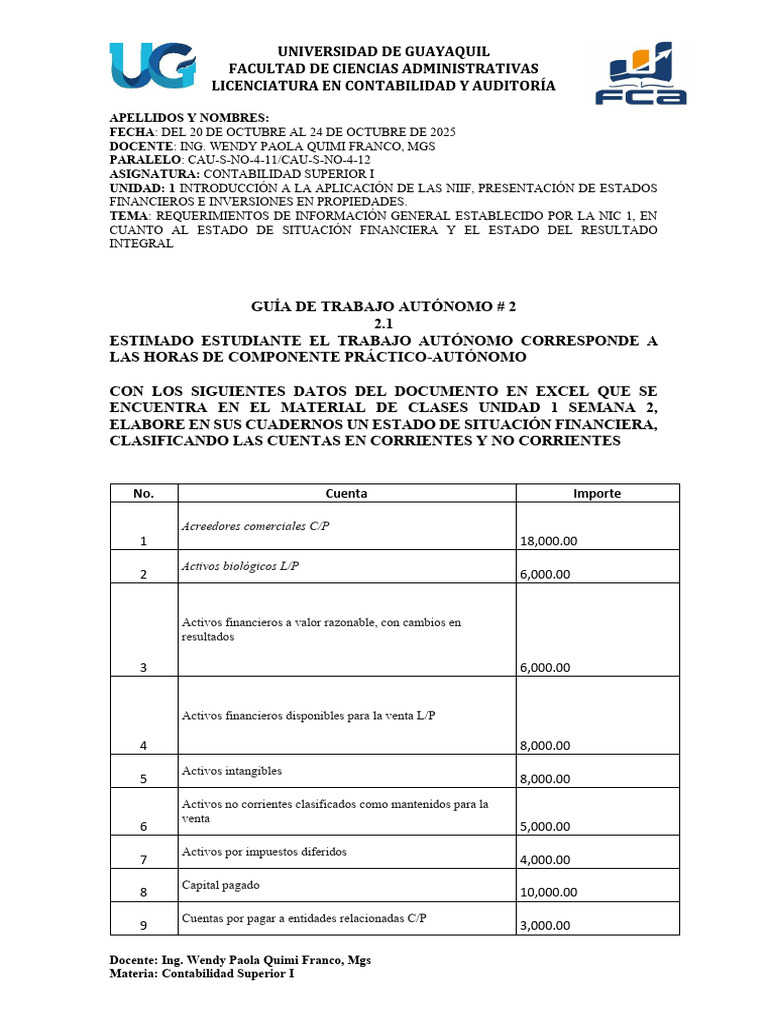 Chillogalli Suarez Bryan Abel TA#2.1 | PDF | Contabilidad | normas ...