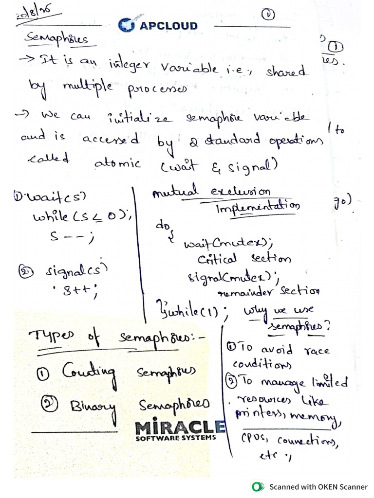 Semaphores, Monitors | PDF