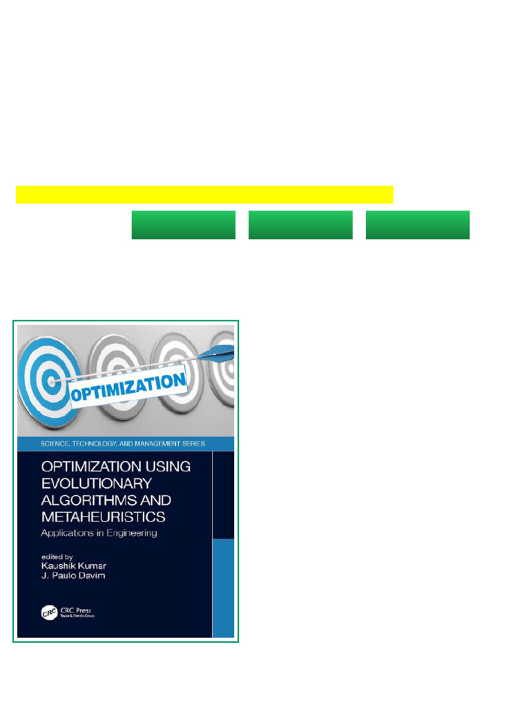 (Ebook) Optimization Using Evolutionary Algorithms and Metaheuristics ...