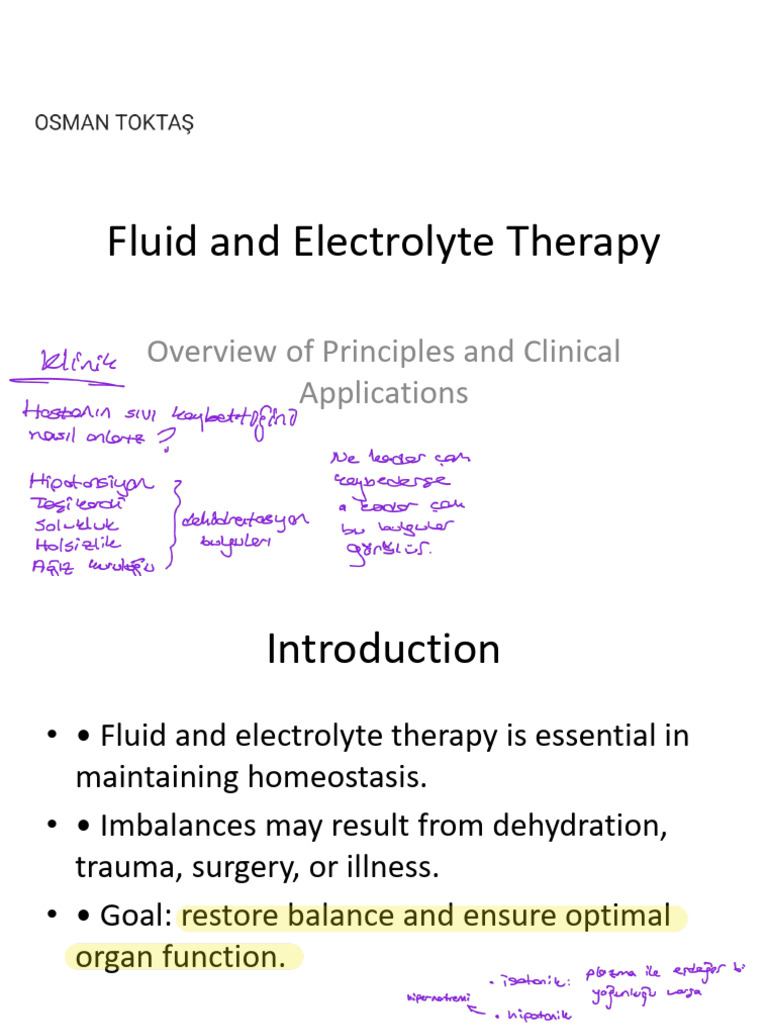 Fluid and Electrolyte Therapy | PDF | Electrolyte | Clinical Medicine