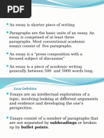 Main Parts of an Essay Explained | PDF | Essays | Paragraph