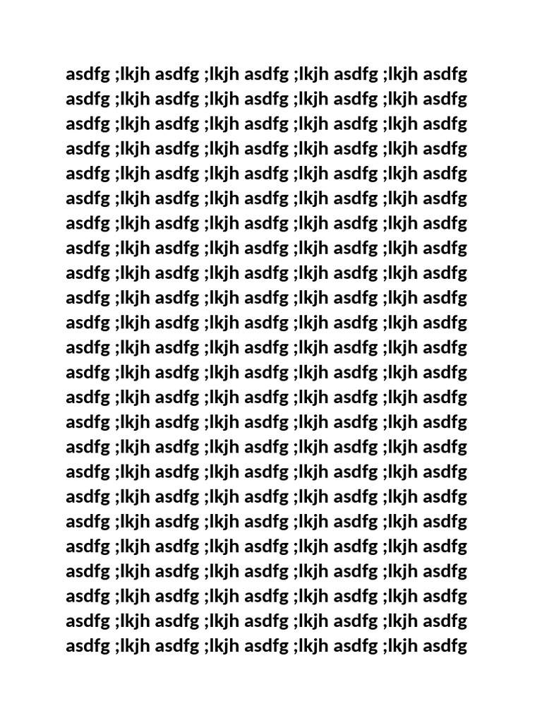 Asdfg Key Board | PDF