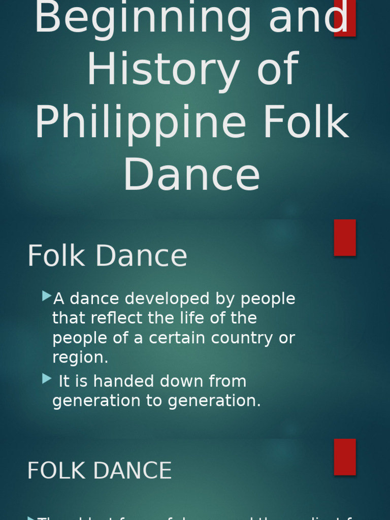 Philippine Folk Dance History Overview | PDF | Dances