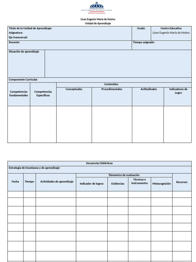 Planificacion de Unidad 2024-2025 | PDF