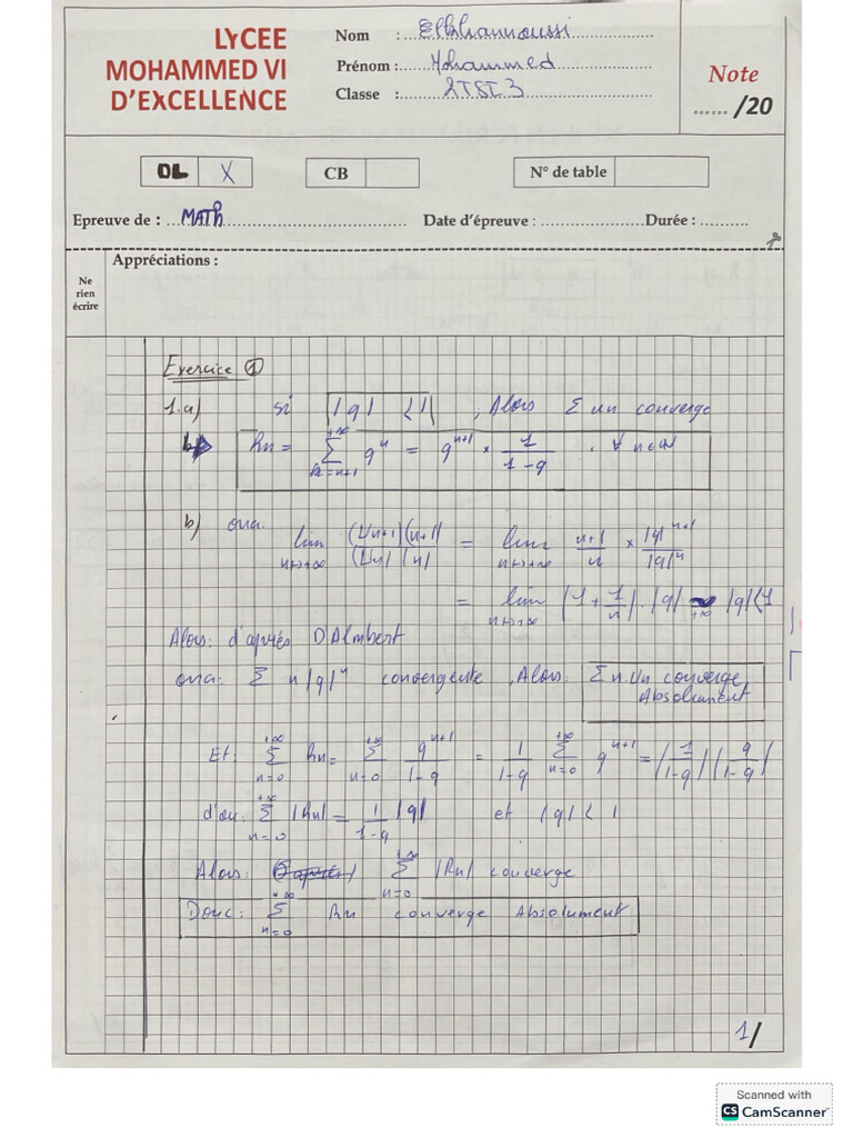 DS2 24-25 MATH (Corrigé) | PDF