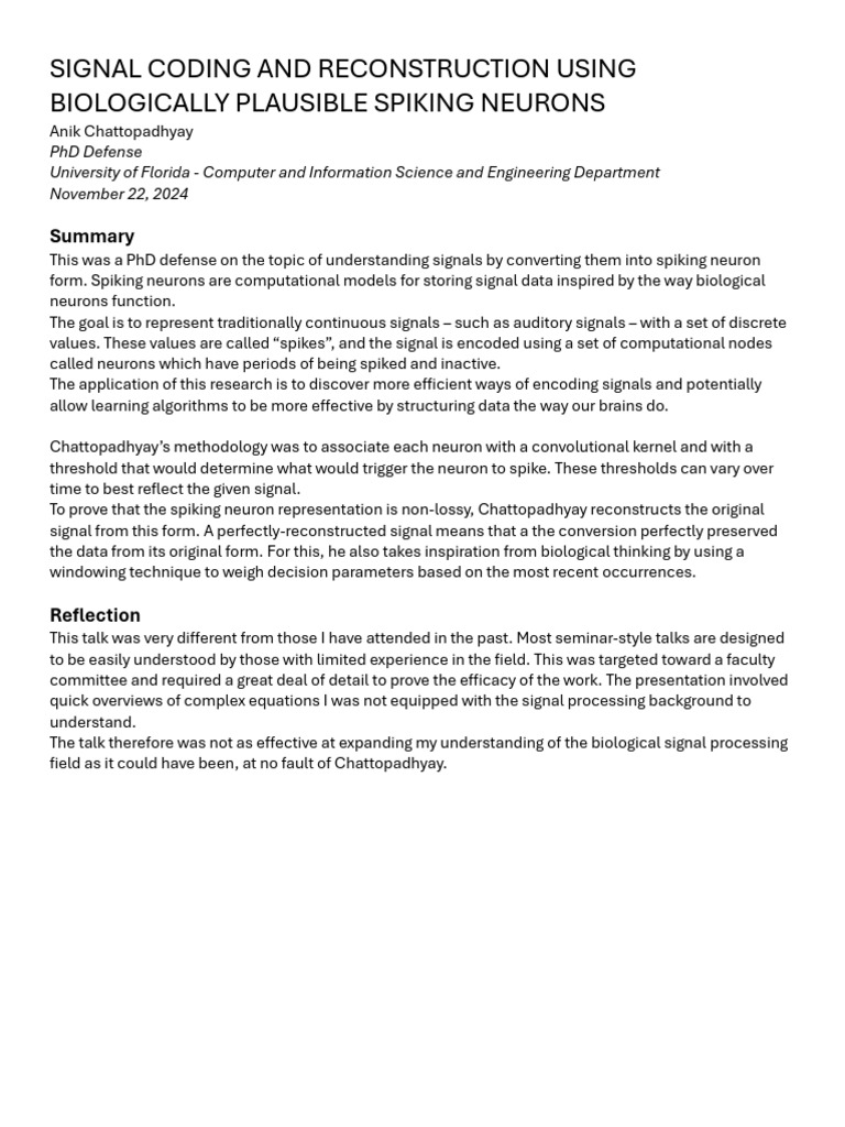 Signal Coding and Reconstruction Using Biologically Plausible Spiking ...
