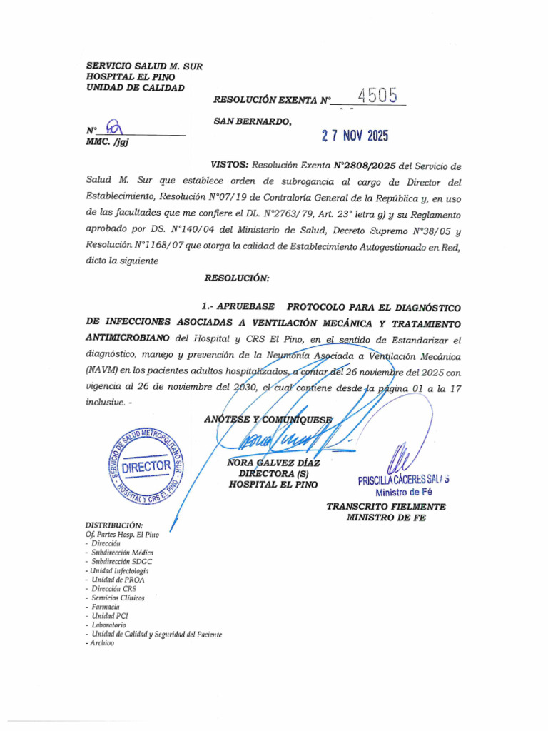 Protocolo NAVM | PDF