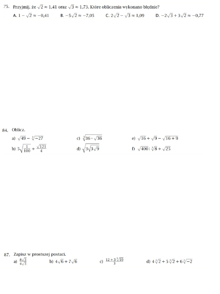 Pierwiastki całość | PDF