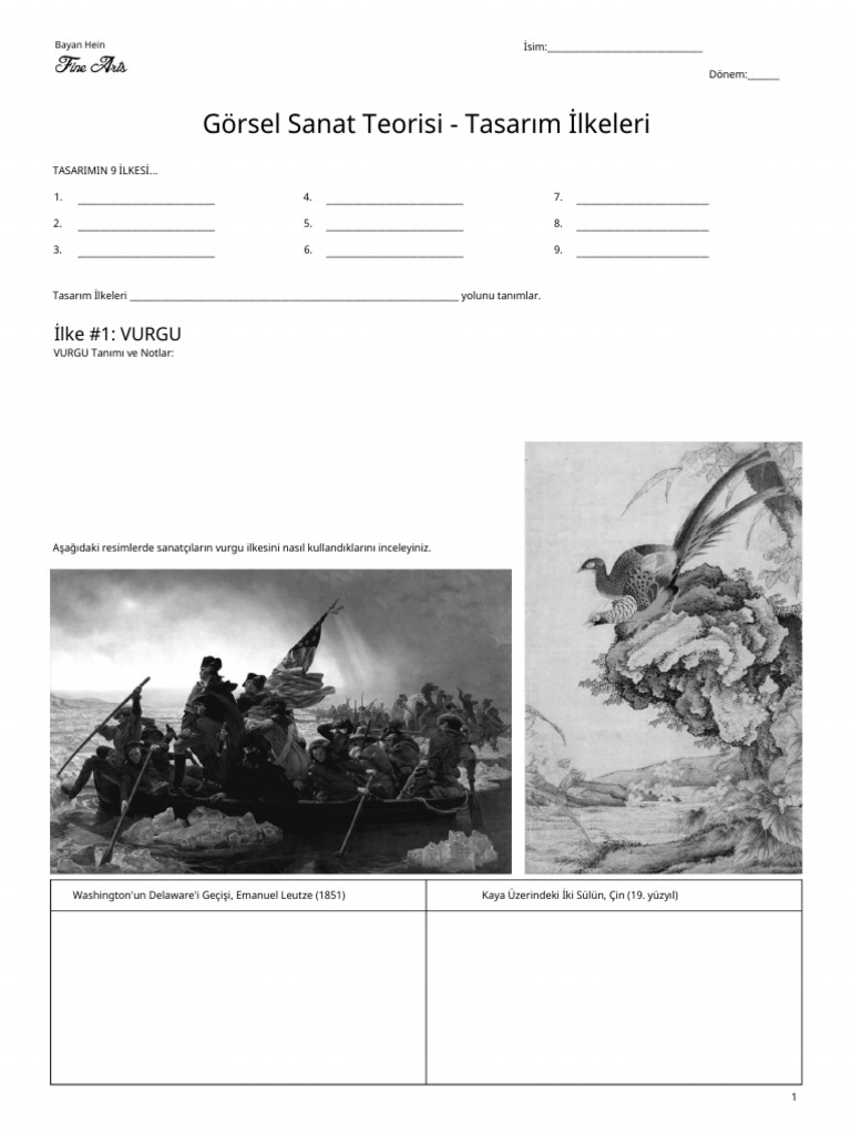 Gorsel Sanat Teorisi - Tassarimin Ilkeleri | PDF
