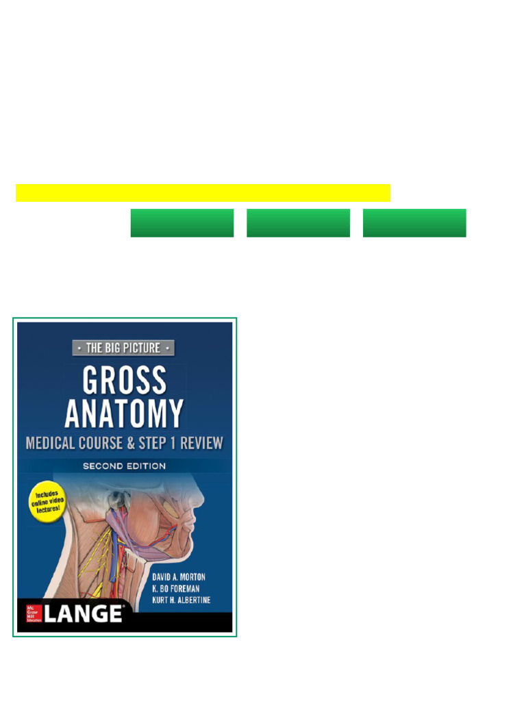 (Ebook) The Big Picture: Gross Anatomy, Medical Course & Step 1 Review ...