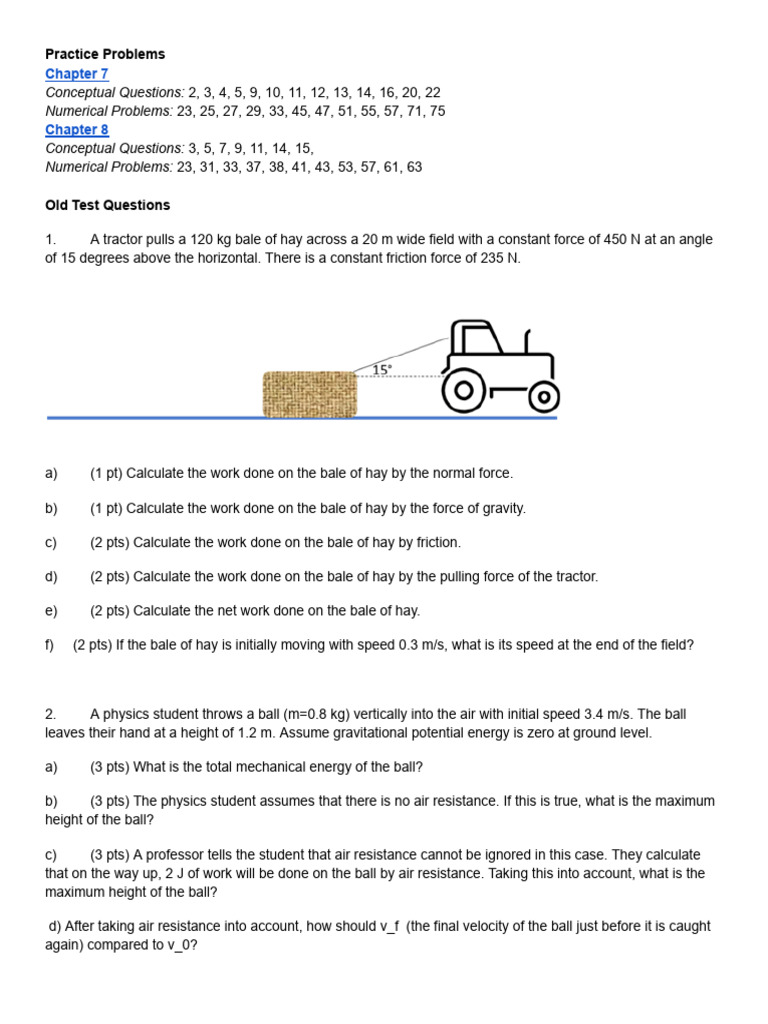 Practice Problems Module 3 Test | PDF | Force | Temporal Rates