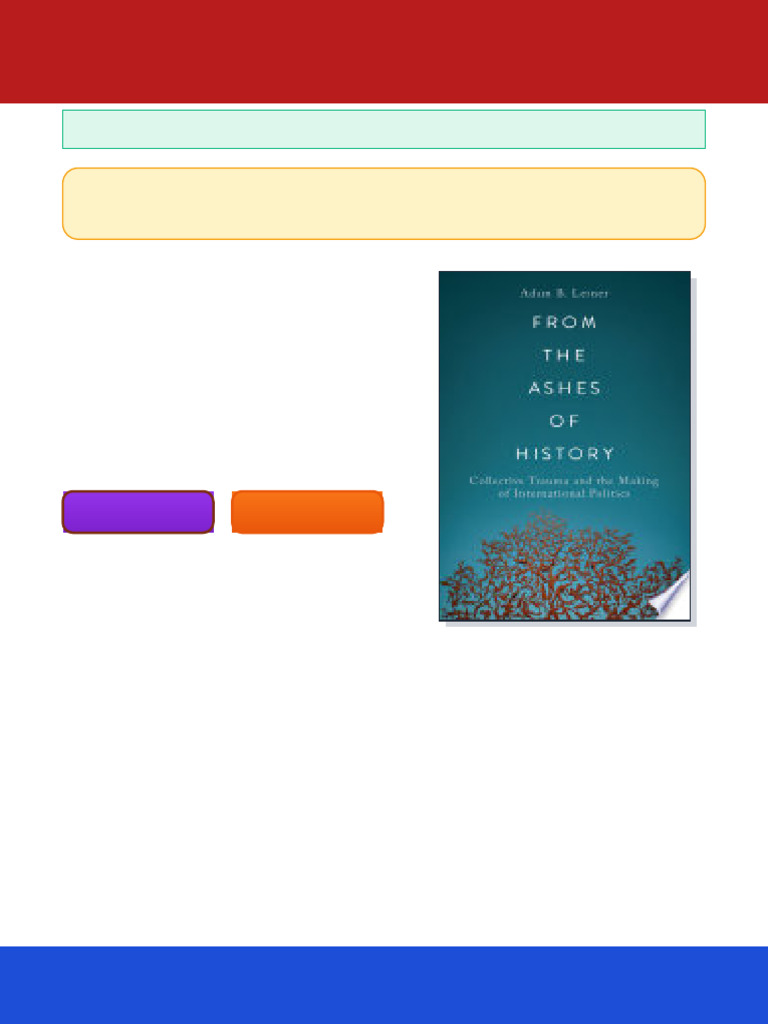 From The Ashes of History Adam B. Lerner Ebook Complete PDF Edition ...