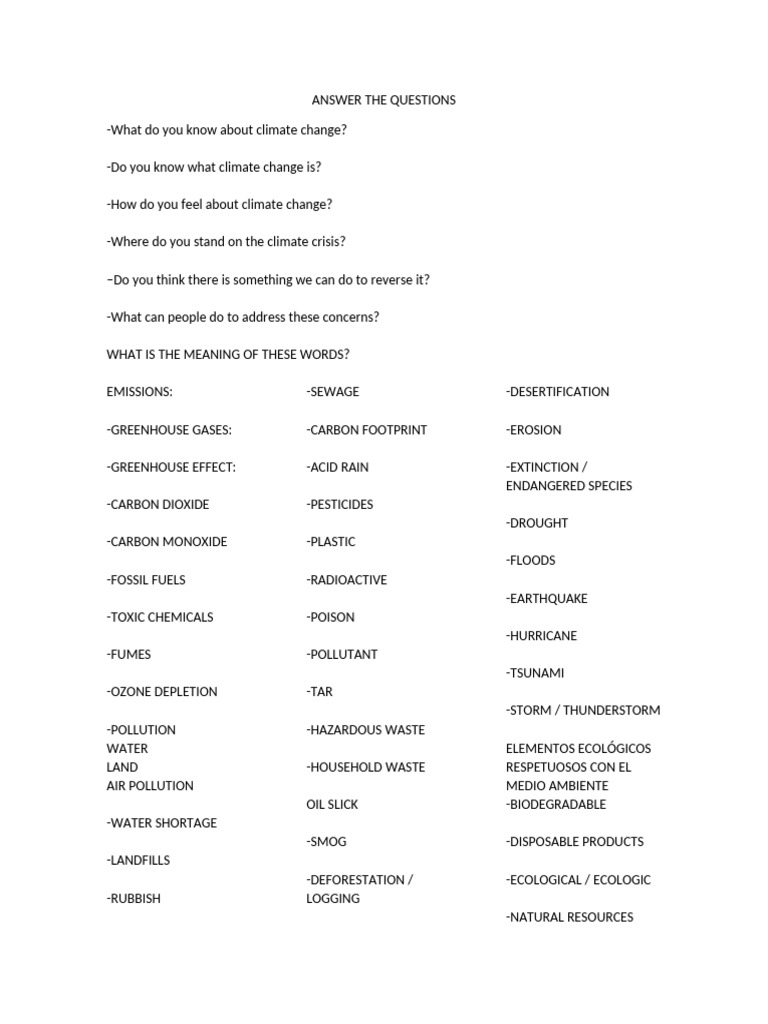 Answer The Questions | PDF